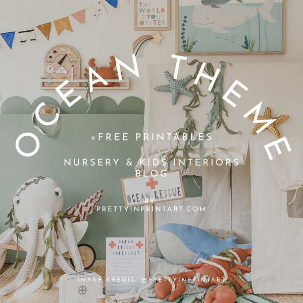 Seaside Bedroom + Free Activity Printables – Pretty in Print Art Ltd