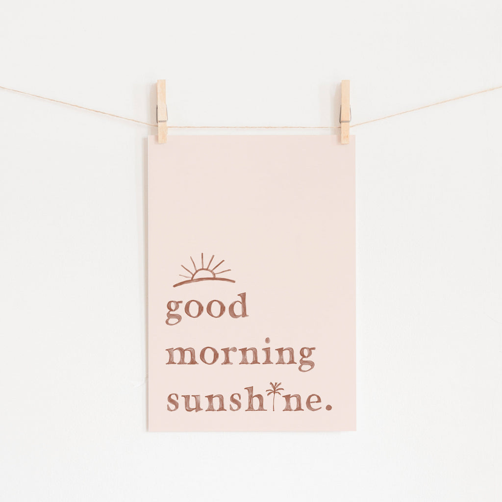 Good Morning Sunshine | Childrens Wall Art | Pretty In Print – Pretty ...