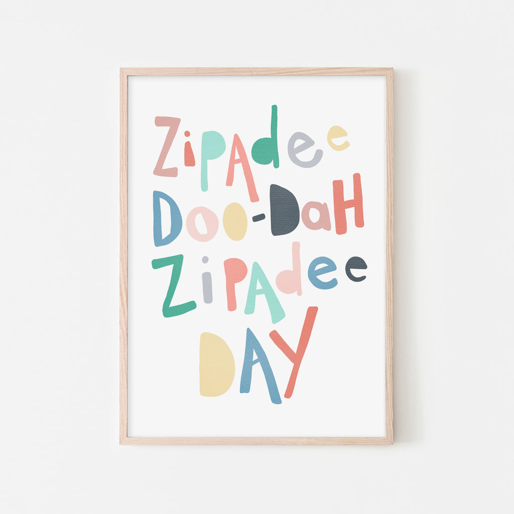 Zipadee Doo Dah Print | Framed Nursery Art | Pretty In Print – Pretty ...