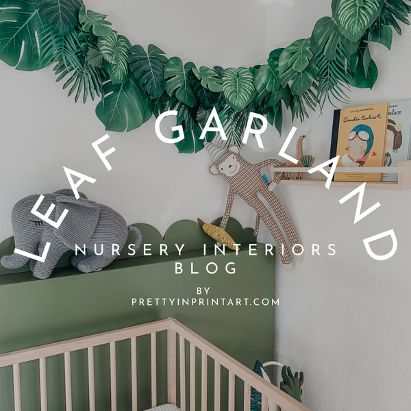 Cheap DIY Leaf Garland for Party or Kids Bedroom – Pretty in Print Art Ltd