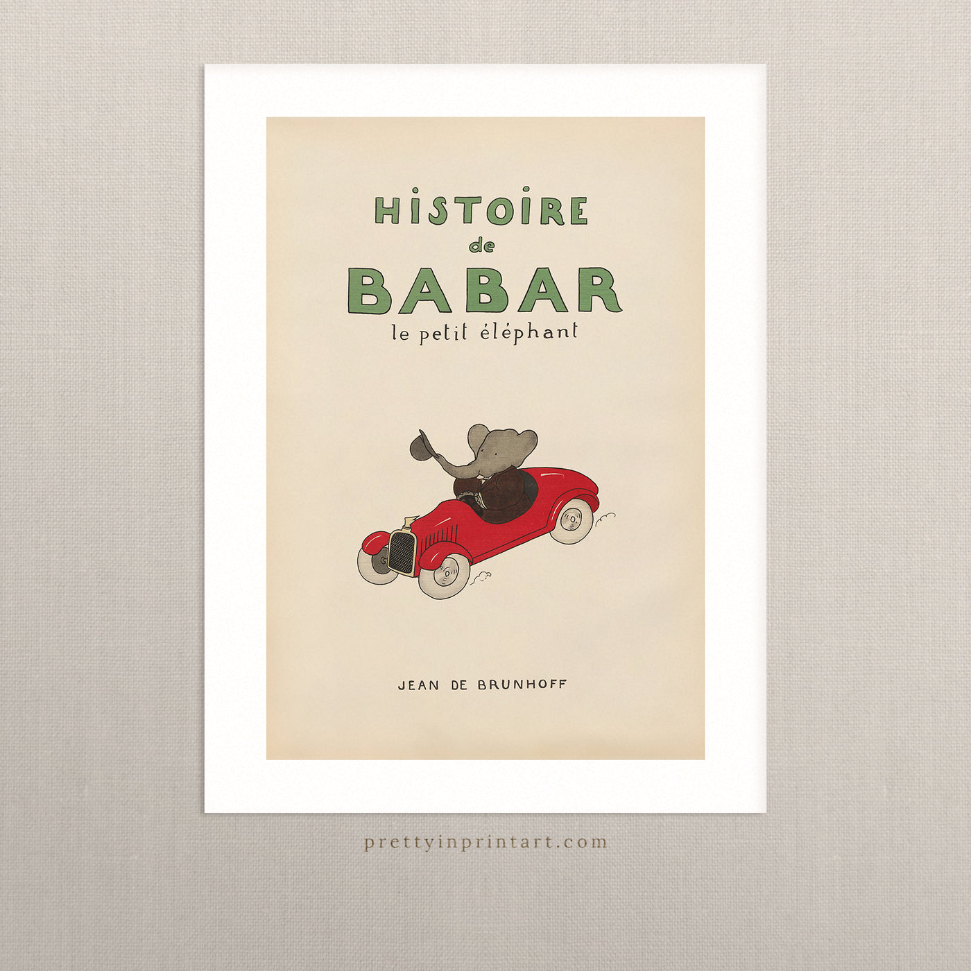 Babar Vintage Art 00101 | Unframed