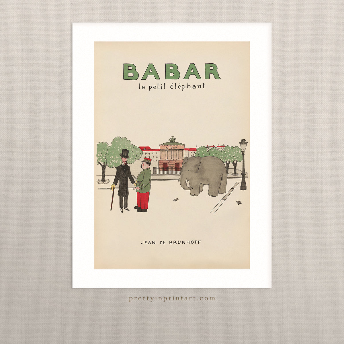 babar the elephant posters uk