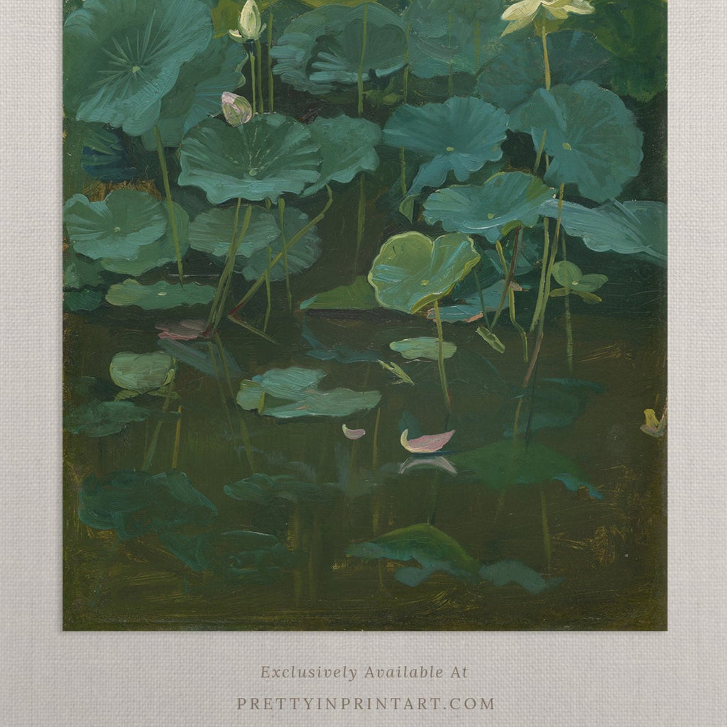 Lotus Flowers Still Life 00579 | Unframed – Pretty in Print Art Ltd