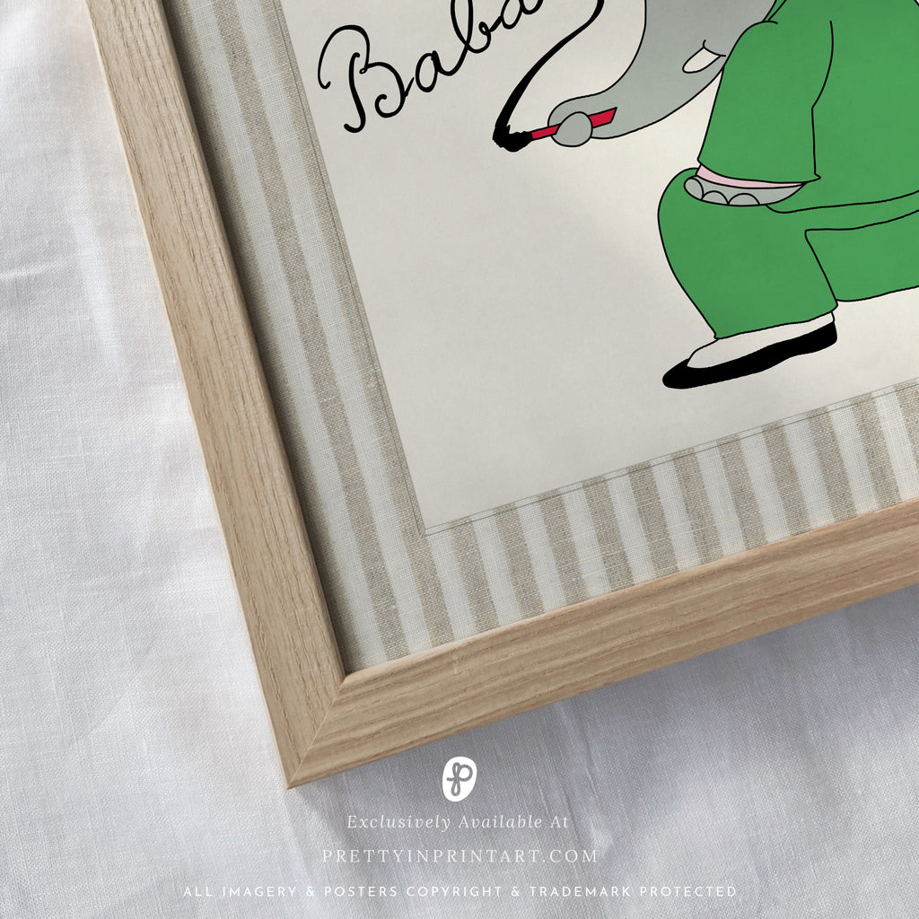 Babar Nursery Art 006 | Unframed – Pretty in Print Art Ltd