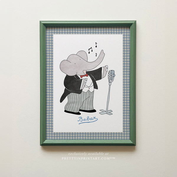 Babar Nursery Art – Pretty in Print Art Ltd