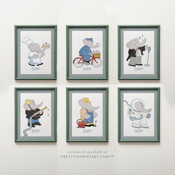 Babar Nursery Art – Pretty in Print Art Ltd