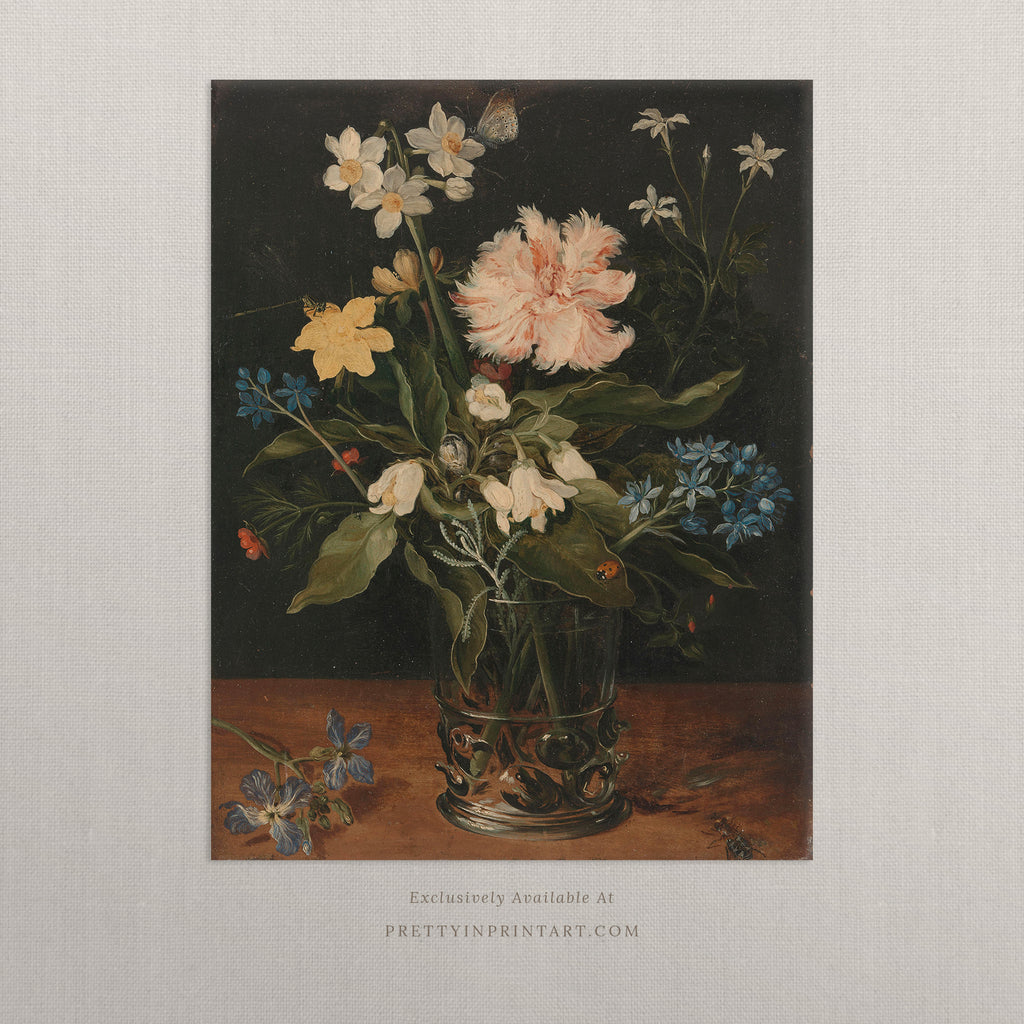 Vintage Flower Art 00545 | Unframed – Pretty in Print Art Ltd