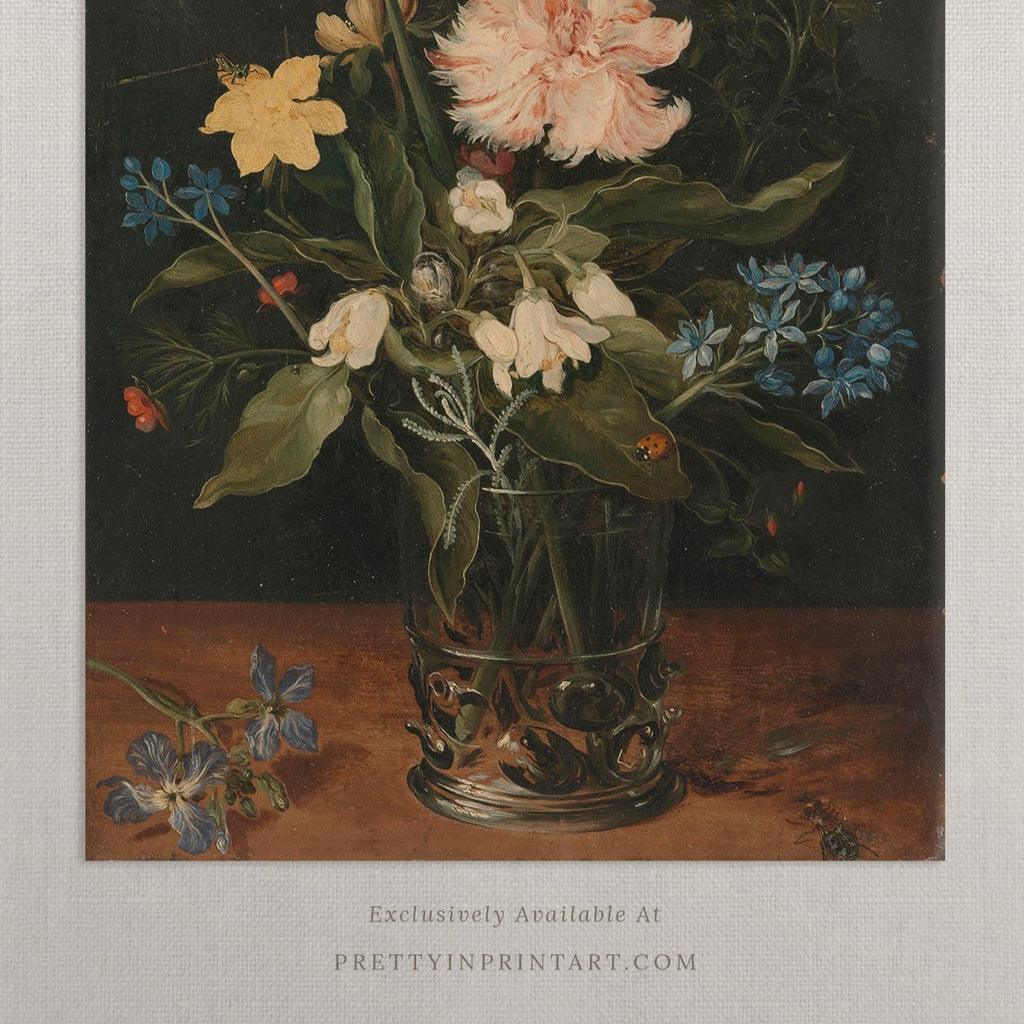 Vintage Flower Art 00545 | Unframed – Pretty in Print Art Ltd