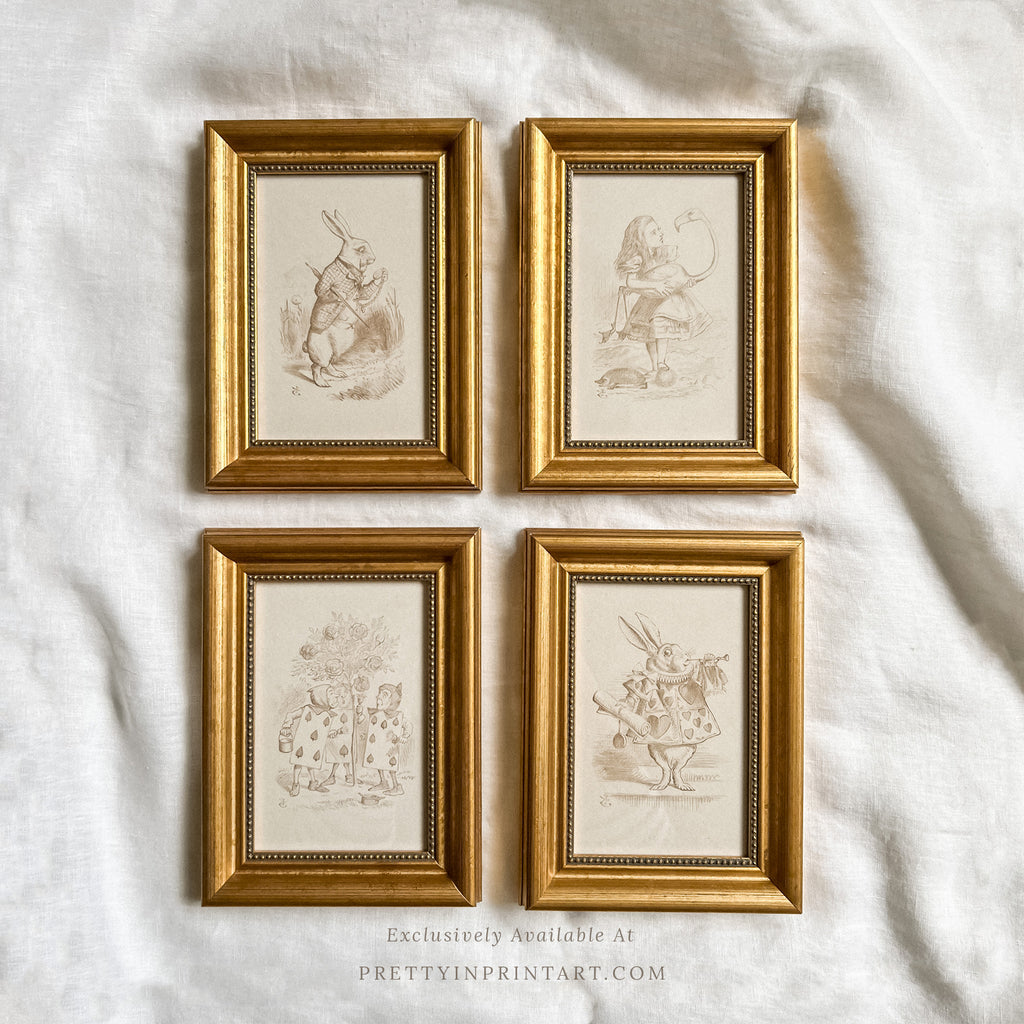 Alice's Adventures in Wonderland | Gold Frame (UK ONLY) – Pretty in ...