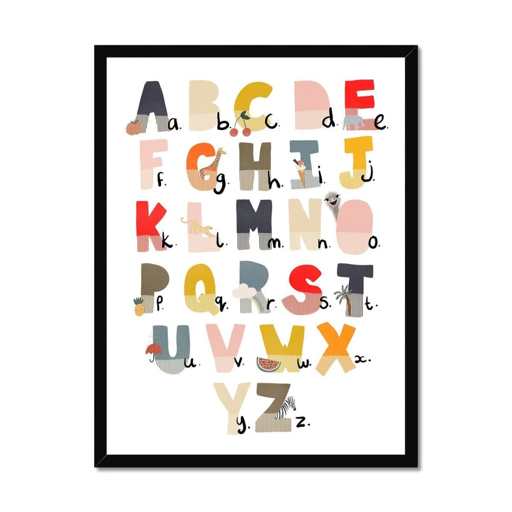 Alphabet Chart | Childrens Wall Art | Pretty In Print