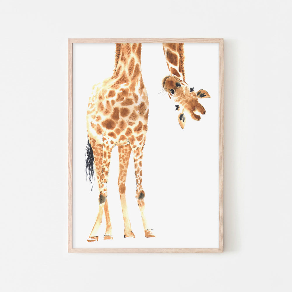 Cute Giraffe Print | Nursery Decor | Pretty In Print