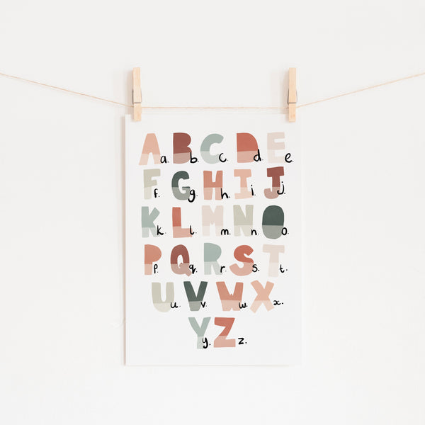 Alphabet Chart | Childrens Wall Art | Pretty In Print – Pretty in Print ...