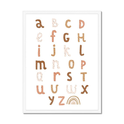 Alphabet Chart | Childrens Wall Art | Pretty In Print