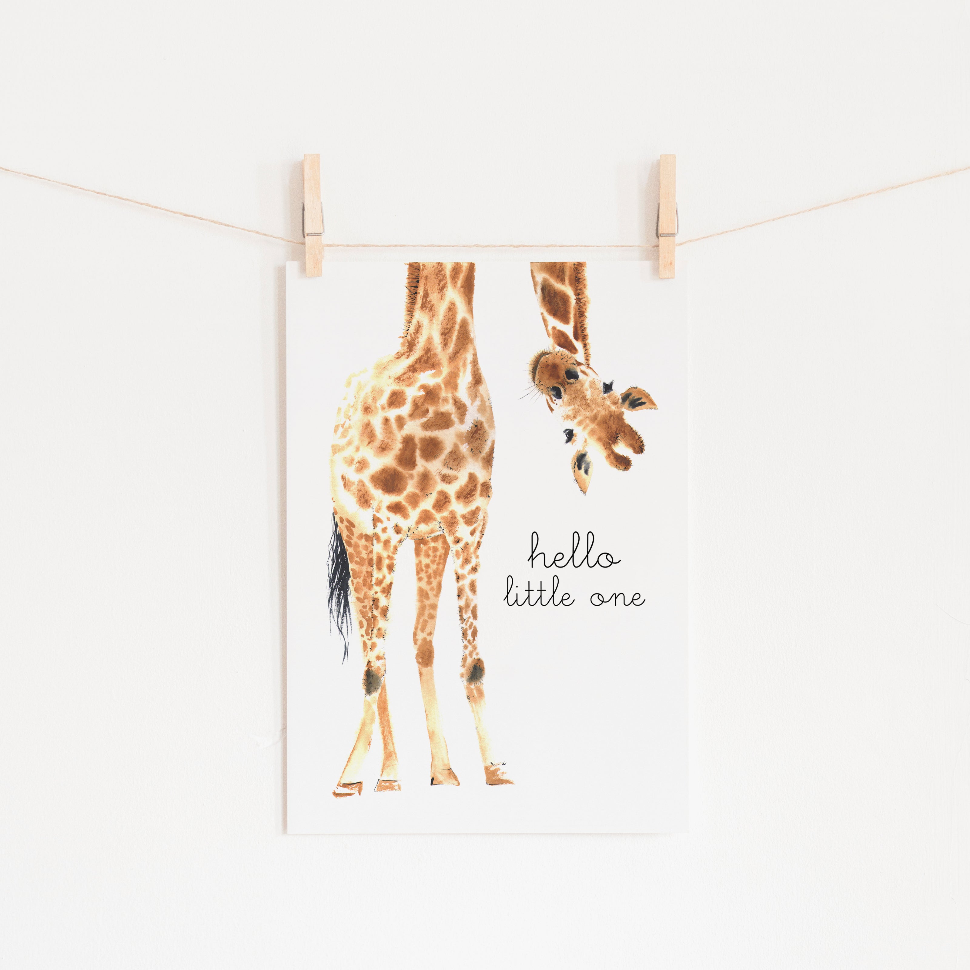 Cute Giraffe Print | Nursery Decor | Pretty In Print