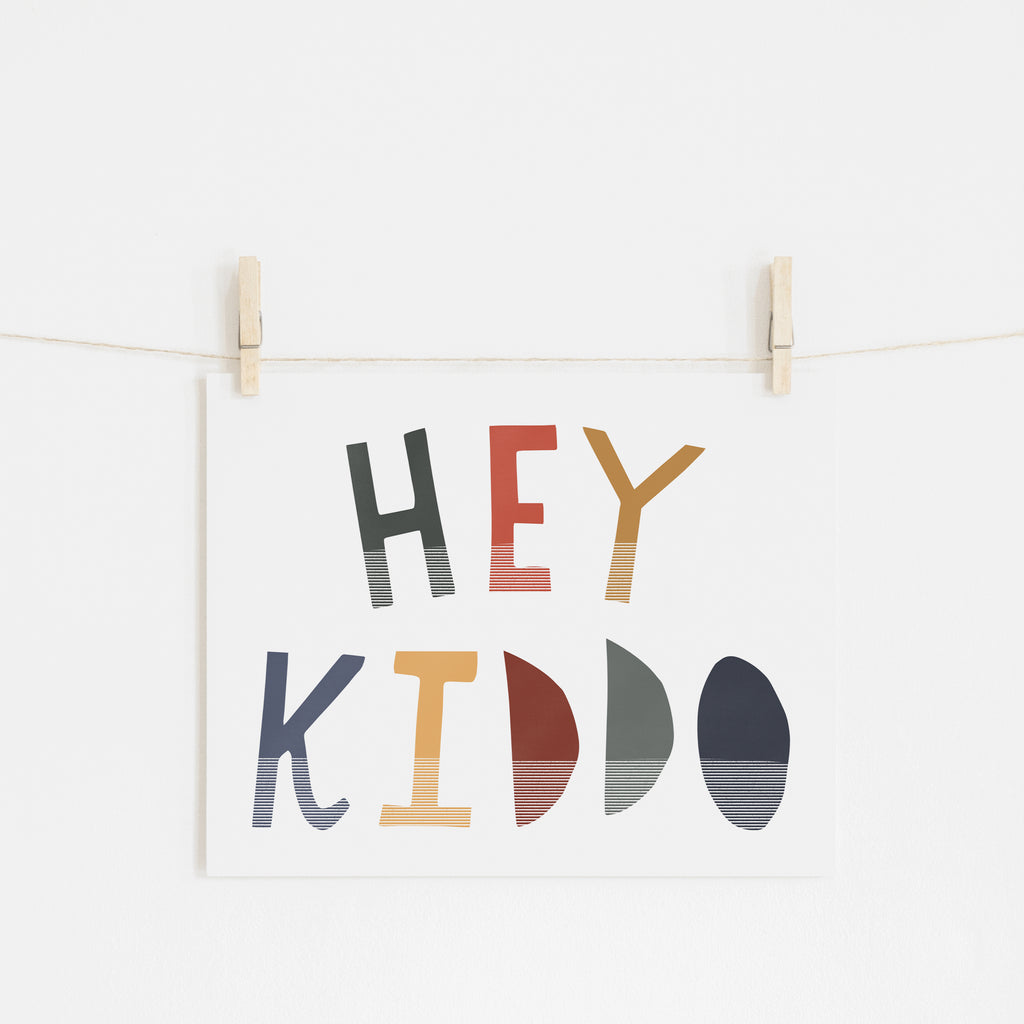 Hey Kiddo - Winter (Landscape) | Unframed – Pretty in Print Art Ltd