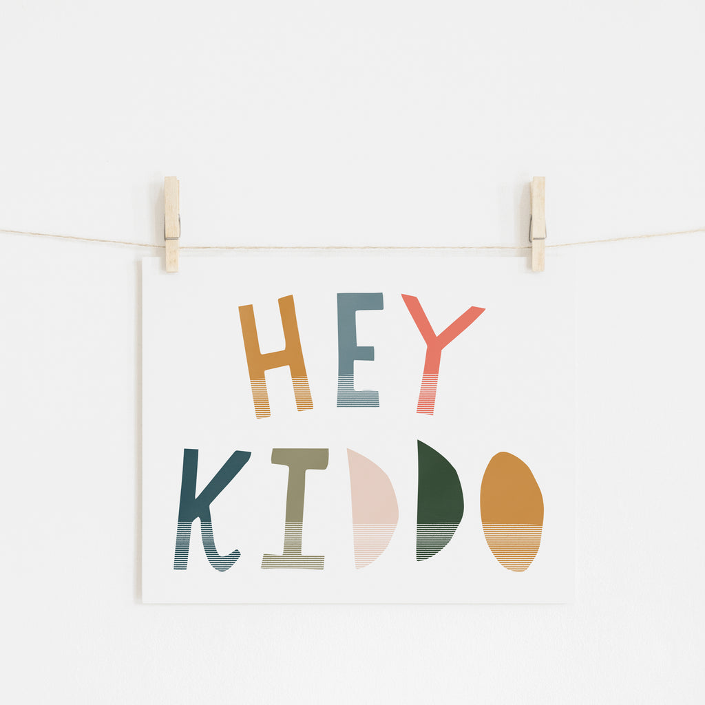 Hey Kiddo - Space (Landscape) | Unframed – Pretty in Print Art Ltd