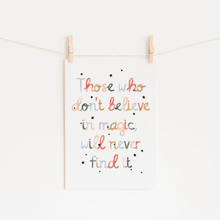 Believe in Magic Print | Unframed